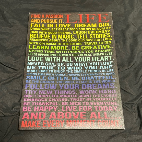 Art | Positive Rainbow Word Painting | Poshmark